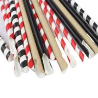 China Customizable Printing Paper Straws for Bubble Tea Food Grade and Wrapped Individually for sale