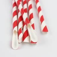 China Customizable Printing Paper Straws for Bubble Tea Food Grade and Wrapped Individually for sale
