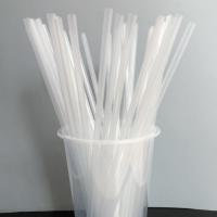 China Bar Accessories Type Drinking Straws 6mm Diameter ECO Friendly Custom Transparent PLA for sale