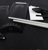 China Disposable Plastic Chopstick Spoon Set in Cutlery Paper Bag with Thickness 4.0-7.0mm for sale