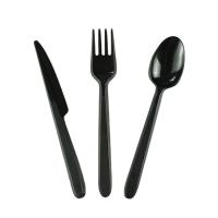 China Eco-friendly PLA Cutlery Set for Restaurants Includes Spoon Cutlery Bag and Chopsticks for sale