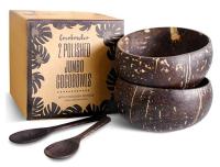China Polished Technique Coconut Bowl and Spoon Gift Set Popular Handicrafts from Vietnam for sale