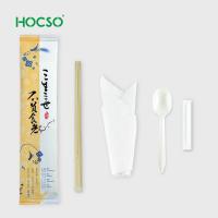 China Convenient Disposable Cutlery Set for Restaurants Includes Chopstick Spoon and Napkin for sale