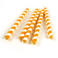 China Lightpink Stock Color Boba Paper Thick Straw Slushie Paper Straws with Printing for sale