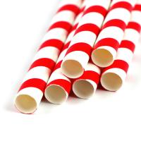 China Lightpink Stock Color Boba Paper Thick Straw Slushie Paper Straws with Printing for sale