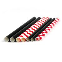 China Lightpink Stock Color Boba Paper Thick Straw Slushie Paper Straws with Printing for sale