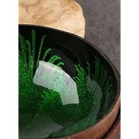 China Height 4.5-6.5cm Reusable and Washable Decorative Bowl Lacquered Organic Coconut Bowls for sale