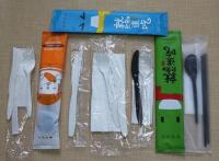 China Disposable Cutlery Pack with Polylactic Acid Fork Spoon and Customized Napkin for sale