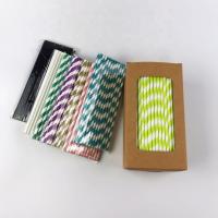 China Food Grade Paper Straws Packaging Custom Box for Bar Accessories Type Drinking Straws for sale
