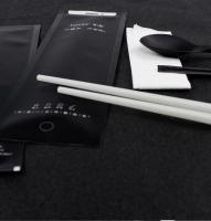 China Disposable Eco-Friendly Bamboo Chopstick and Spoon Set with Custom Logo Printing for sale