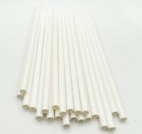 China 6mm Diameter Kraft Paper Sucker Straws for Lollipop Drinking Natural and Biodegradable for sale