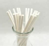 China 6mm Diameter Kraft Paper Sucker Straws for Lollipop Drinking Natural and Biodegradable for sale