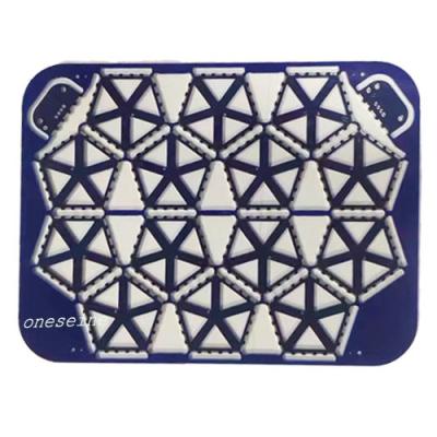 China FR4 94V0 Dual Sided PCB Board 2 Layer Blue Soldermask for sale