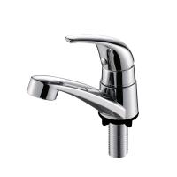 China Zinc Single Cold Water Wash Basin Faucet Chrome European Handle 1.2GPM Water Saving for sale