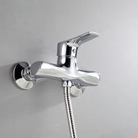 China Wall Mounted Single Handle Brass Bathroom Shower Faucet 1.8GPM 35mm Cartridge for sale