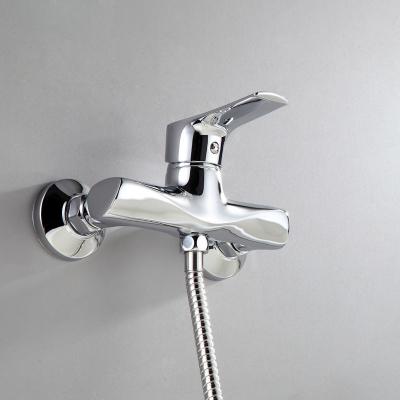 China Wall Mounted Single Handle Brass Bathroom Shower Faucet 1.8GPM 35mm Cartridge for sale