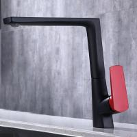 China Brass Single Handle Kitchen Faucet Matte Black Chrome 1.8GPM 60PSI ODM OEM for sale