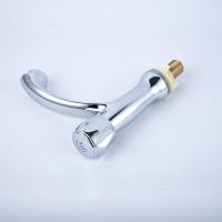 China Zinc Single Cold Water Basin Tap Single Handle Bathroom Faucet 1.2GPM Chrome for sale