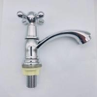 China Single-Handle Single Cold Water Basin Tap Stylish Bathroom Faucets In Chrome for sale