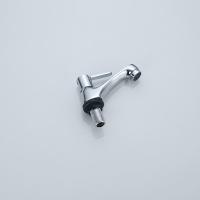 China Brass Single Cold Water Basin Tap Lever Handle L Shaped 1.2GPM Chrome for sale