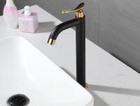 China SUS304 Stainless Steel Single Hole Basin Tap Matte Black 1.2GPM Bathroom Faucet for sale