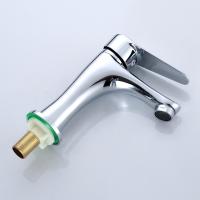 China Bathroom Lever Handle Single Cold Water Basin Taps Chrome Single Hole for sale