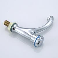 China Brass Stylish  Bathroom Single Cold Water Basin Taps Chrome for sale