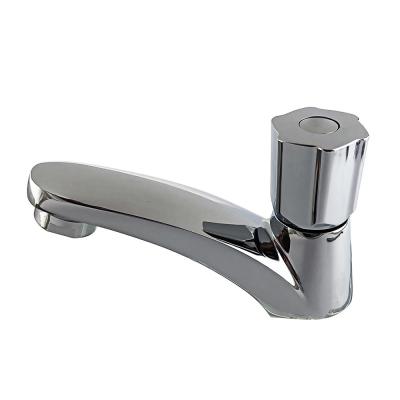 China Zinc Stylish  Bathroom Single Cold Water Basin Taps In Chrome for sale