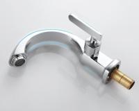 China Low Arc Stainless Steel Single Cold Water Basin Tap 1.2GPM for sale