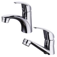 China Zinc Chrome Basin Tap Single Hole Bathroom Faucet Cold Water 1.2GPM for sale