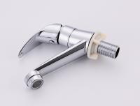 China Zinc Chrome Basin Tap Single Hole Bathroom Faucet Cold Water 1.2GPM for sale