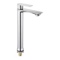 China Zinc Vessel Basin Faucet Chrome Single Cold Water Bathroom Tap 1.2 GPM for sale