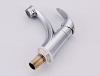 China Zinc Chrome Single Cold Water Basin Faucet 1.2GPM Deck Mounted Bathroom Tap for sale