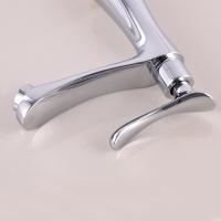 China Zinc Single Cold Water Basin Tap Chrome 300000 Cycles Brass Cartridge for sale