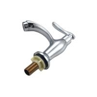 China Zinc L-Shaped Single Handle Cold Water Basin Faucet 1.2GPM Bathroom Lavatory Tap for sale