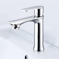 China OEM Single Cold Water Basin Tap Minimalist Chrome Faucet 1.2GPM for sale