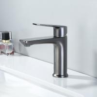 China SUS304 Stainless Steel Single Hole Basin Mixer 1.2GPM Chrome Matte Black Gold for sale