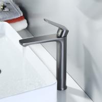 China SUS304 Stainless Steel Single Hole Basin Mixer 1.2GPM Chrome Matte Black Gold for sale