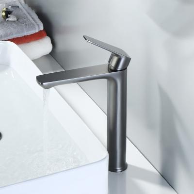China SUS304 Stainless Steel Single Hole Basin Mixer 1.2GPM Chrome Matte Black Gold for sale