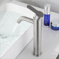 China SUS304 Stainless Steel Single Hole Basin Mixer 1.2GPM Chrome Matte Black Gold for sale