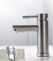 China SUS304 Stainless Steel Single Hole Single Handle Basin Mixer 1.2GPM Matte Black for sale