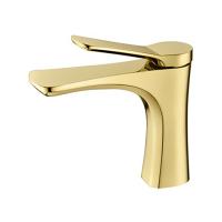 China Brass Modern Single Hole Single Handle Basin Mixer Chrome Matte Black Gold Grey 1.2GPM for sale