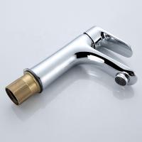 China Brass Single Hole Single Handle Basin Mixer Tap In Chrome for sale