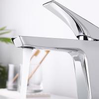 China Hotel Villa Stainless Steel Mixer Tap Single Lever Basin Faucet 1.2GPM for sale
