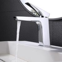 China Hotel Villa Stainless Steel Mixer Tap Single Lever Basin Faucet 1.2GPM for sale