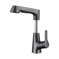 China Brass Modern Pull Out Single Handle Basin Mixer tap 360 Degree Swivel for sale