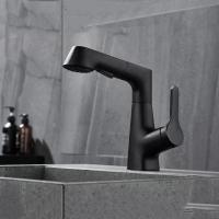 China Brass Modern Pull Out Single Handle Basin Mixer tap 360 Degree Swivel for sale