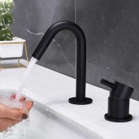 China SUS304 Stainless Steel Single Hole Single Handle Basin Mixer Chrome Matte Black Gold 1.2GPM for sale
