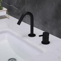 China SUS304 Stainless Steel Single Hole Single Handle Basin Mixer Chrome Matte Black Gold 1.2GPM for sale
