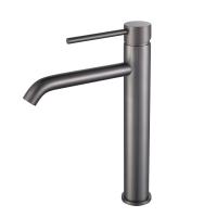 China SUS304 Stainless Steel Single Hole Basin Mixer Faucet 1.2GPM Matte Black for sale